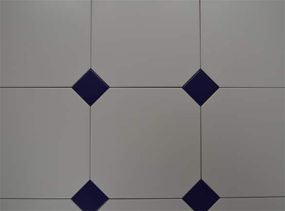 Octagon Georgian White 200x200 & Blue Taco Floor Tile | Target Tiles