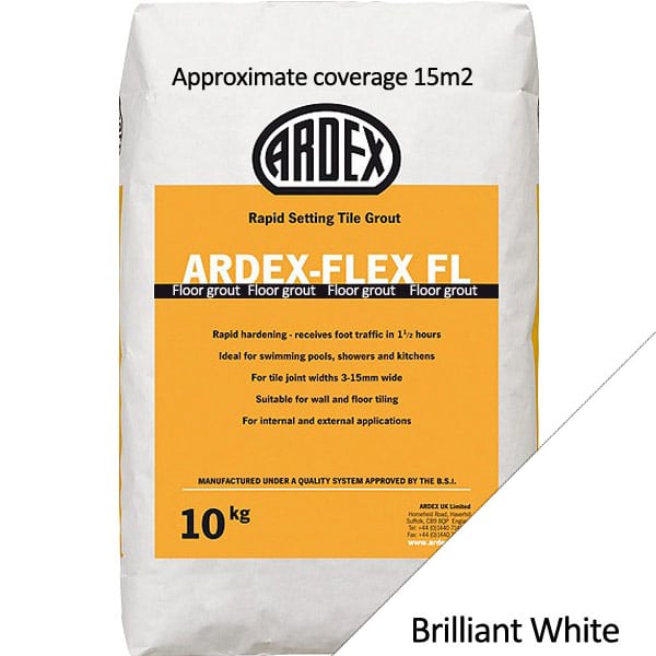 Ardex FL (Floor) Grout Brilliant White (10kg) - Target Tiles