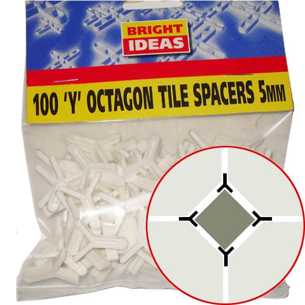 Y Spacers 5mm Octagon Floor Spacer Pk100's - Target Tiles
