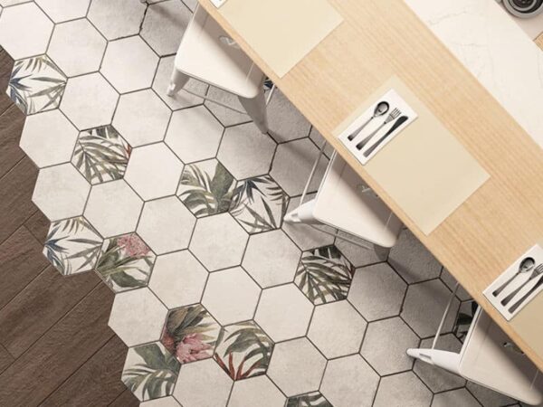 Hexagon Caribbean Flower | Wall & Floor Tiles | Target Tiles