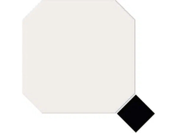 White Octagon & Black Taco | Edwardian 200x200 Tiles | Target Tiles