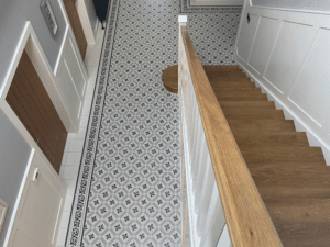 Patterned Floor Tiles | Deco Calvert Grey | Free Samples Online