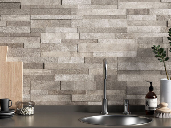 Ridge 3D Beige 150x610 Wall Tile | Porcelain Wall Tiles - Target Tiles